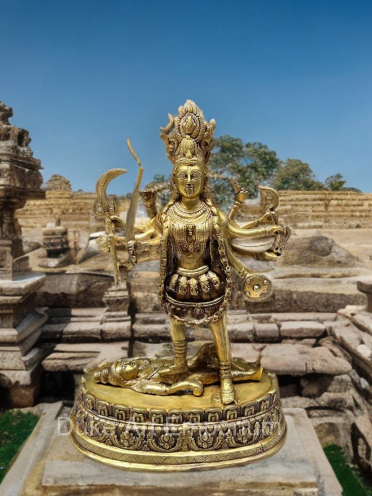 Majestic 27-Inch Brass Kali Mata Idol Divine Goddess Kali Statue ...