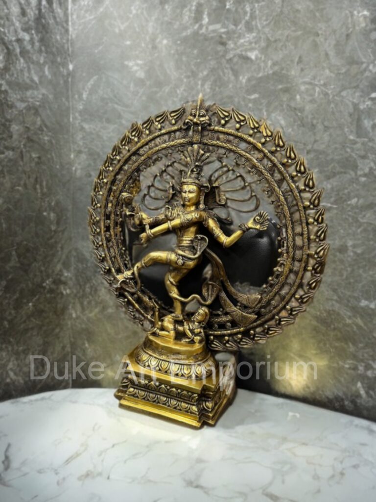Majestic Brass Natraj Idol – 28 Inches Divine Masterpiece Lord Nataraja ...